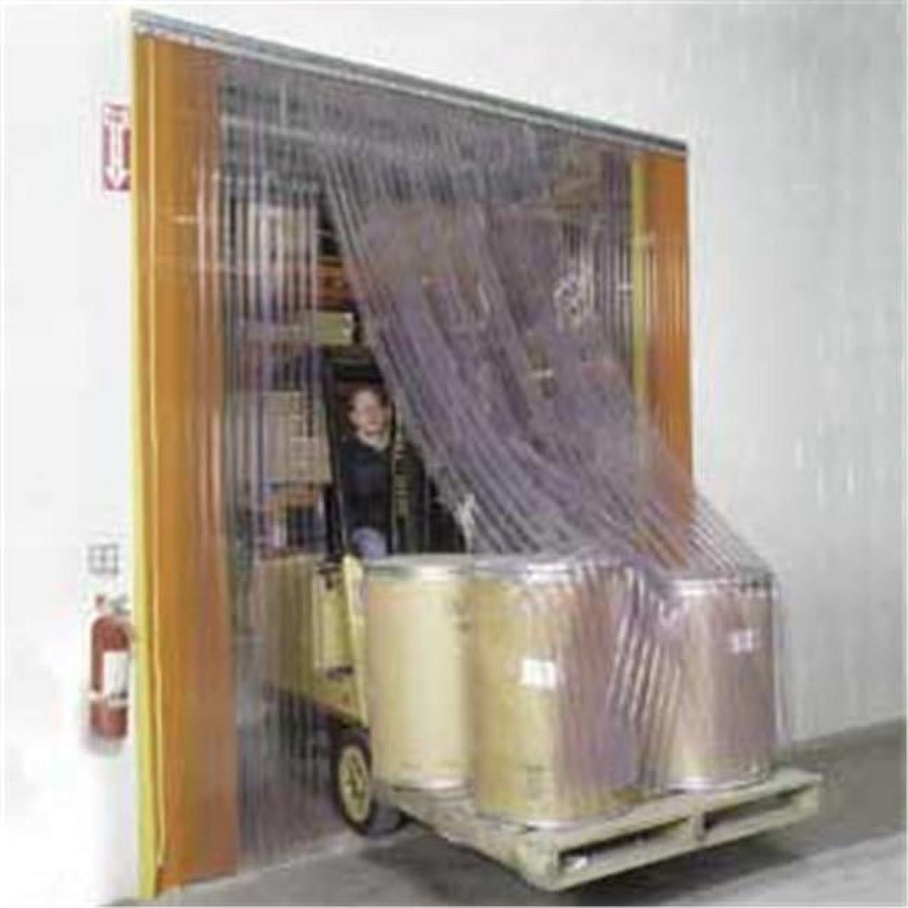 Scratch Resistant Strip Door Curtain - Transparent - 12 x 10 ft ...