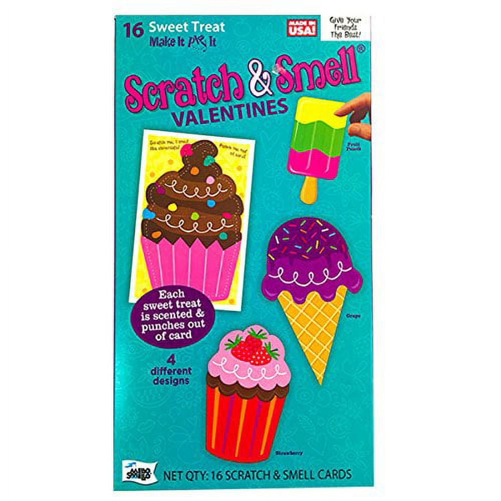 Scratch & Smell Sweet Treat Valentines - Walmart.com