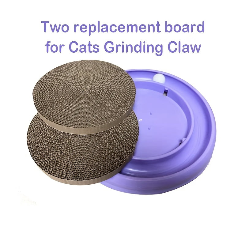Scratch & Spin Cat Scratcher with Balls and two replacement board for ...
