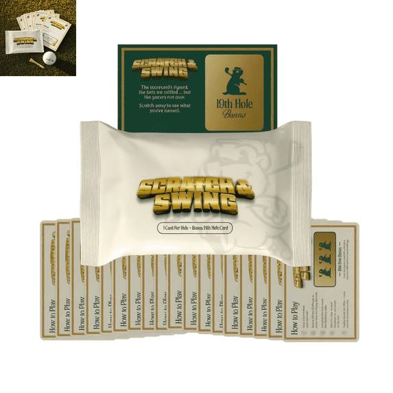 Scratch And Swing Scratch Off Golf Card Game, 3 Pack Mystery Challenge ...
