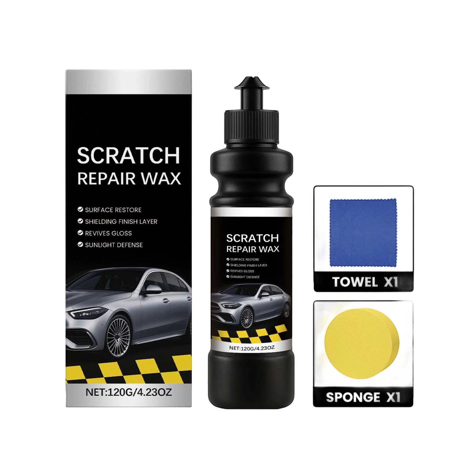 Scratch & Swirl Remover Car Paint Restoration Kit For Vehicles ...