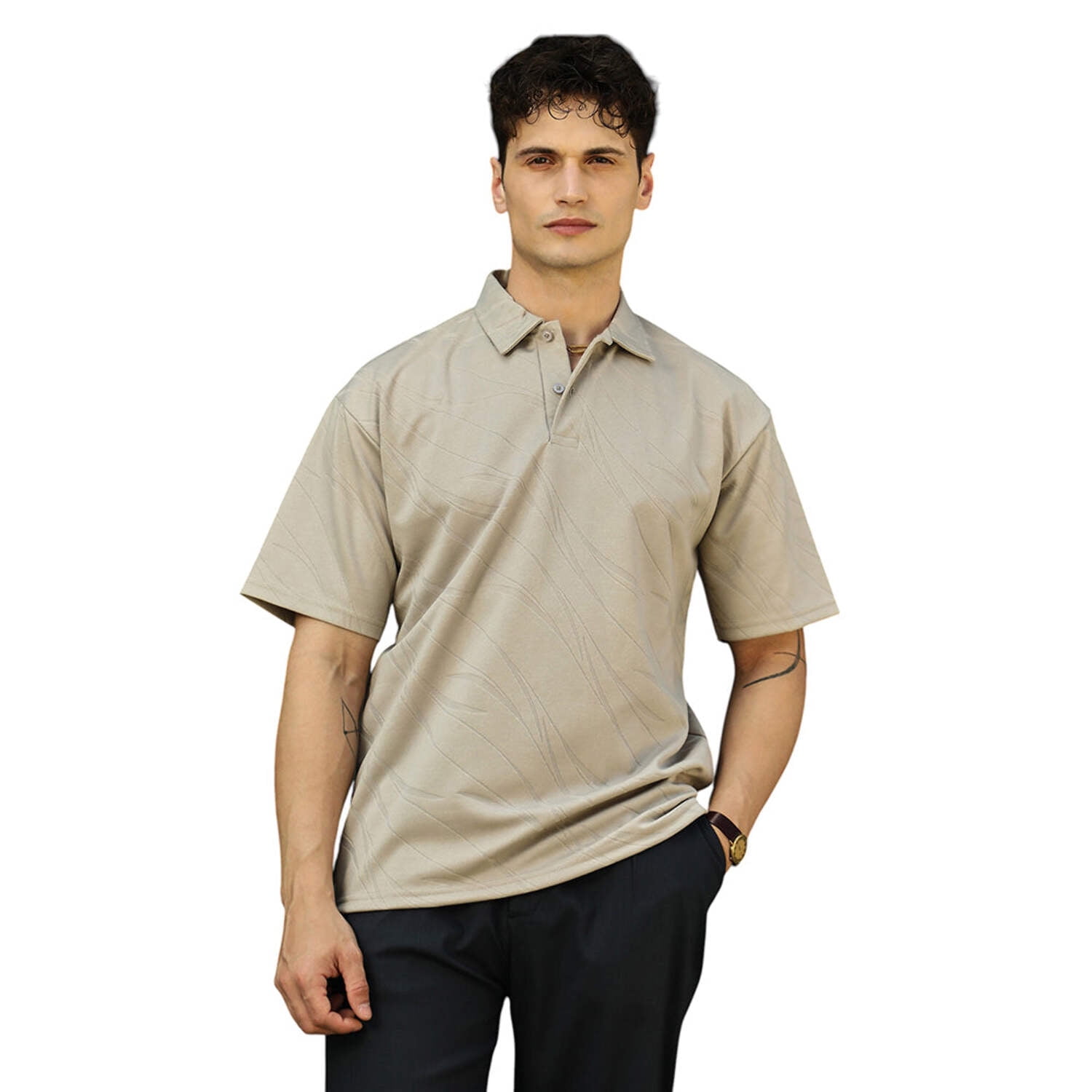 Scratch-Tactile Polo T-Shirt - Walmart.com