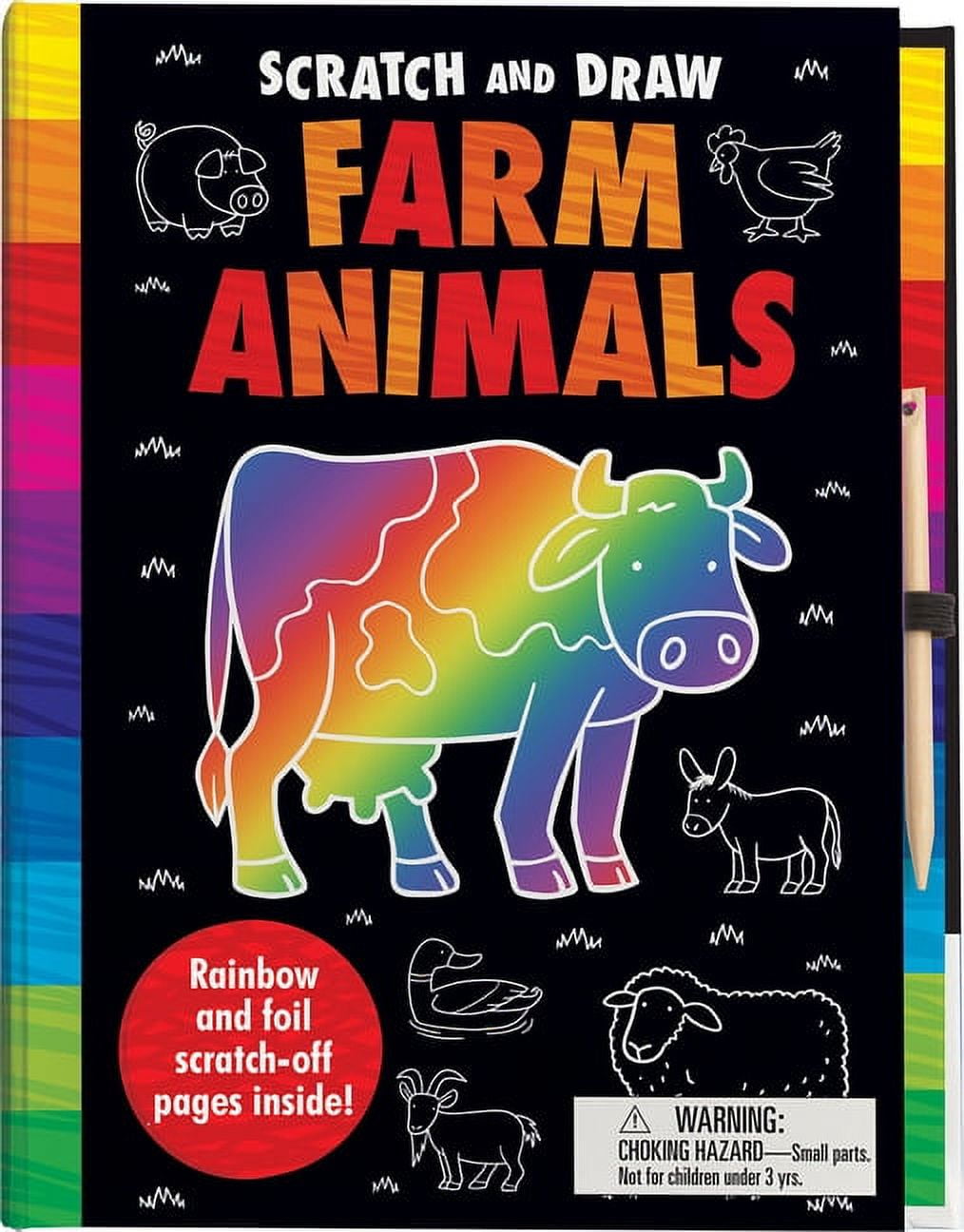 Scratch and Draw: Scratch and Draw Farm Animals (Hardcover) - Walmart.com