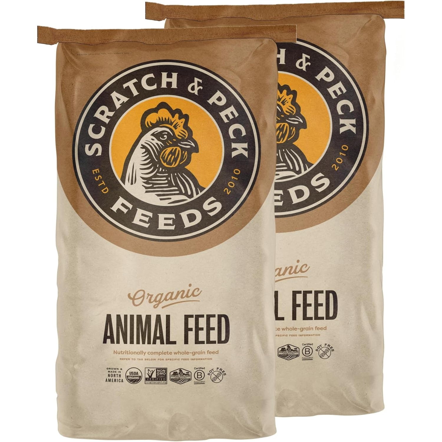 Scratch and Peck Feeds You are What Your Animals EAT Organic 3-Grain ...