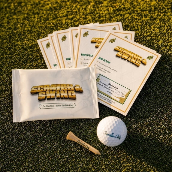 Scratch and Swing Scratch Off Golf Card Game – 3 Pack, Fun Golf Gift ...