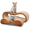 ScratchMe Cat Condo Scratcher Post Cardboard, Milk Box Shape, Durable Board Pads, Black, 1-Pack ...