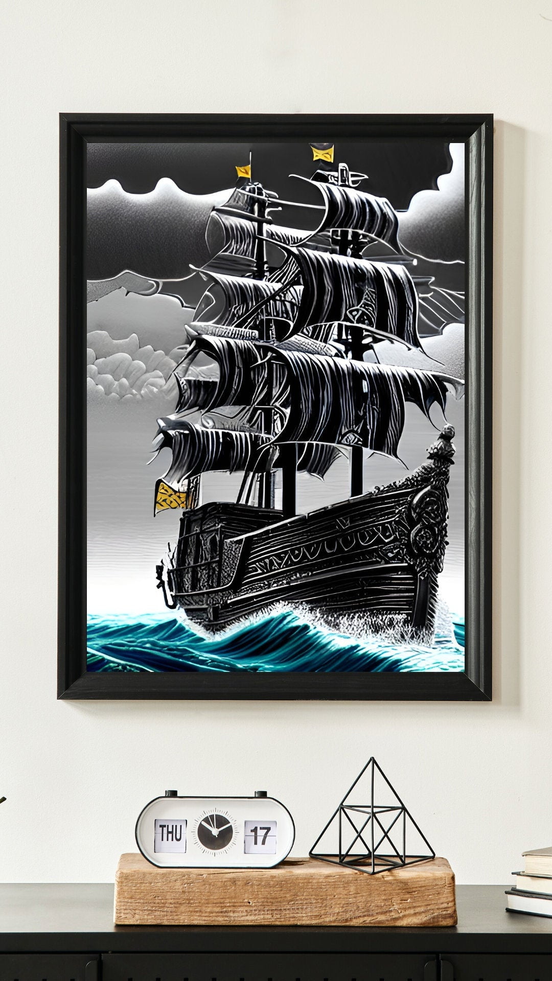 Scratchboard Clipper - Canvas Wall Art - Walmart.com