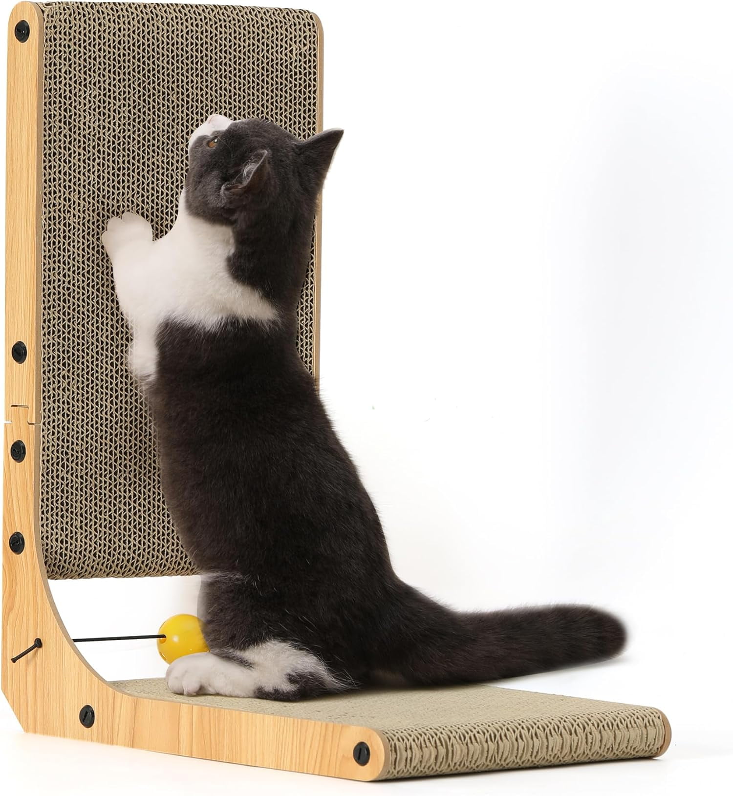 Scratcher, 18.9 Inch L Shape Scratch Pad, Vertical Scratcher Wall ...