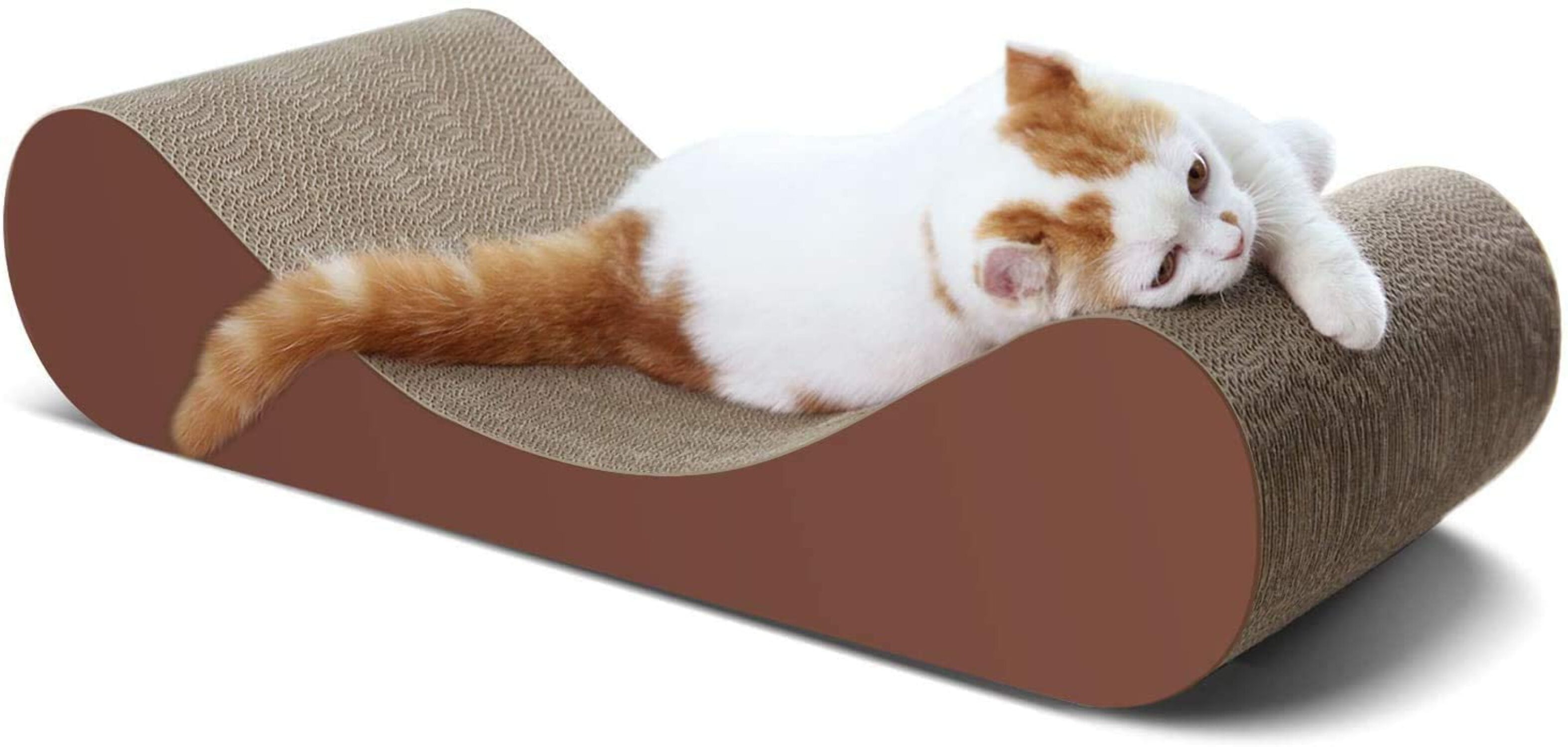 Scratchme Bone Cat Scratcher Cardboard Lounge Bed, Cat Scratching Post ...