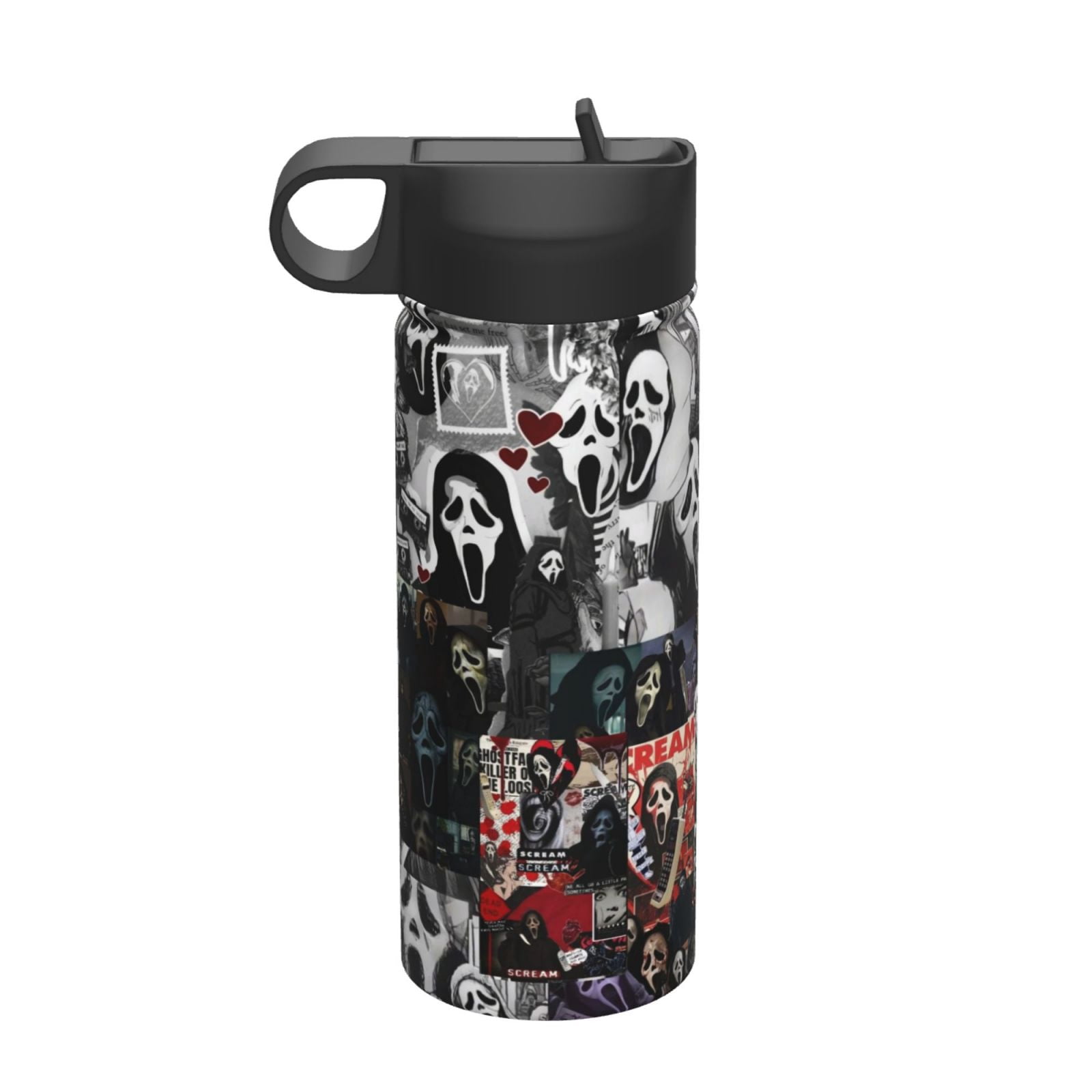Scream 18 Oz Insulated Water Bottle Stainless Steel Vacuum Leak Proof ...