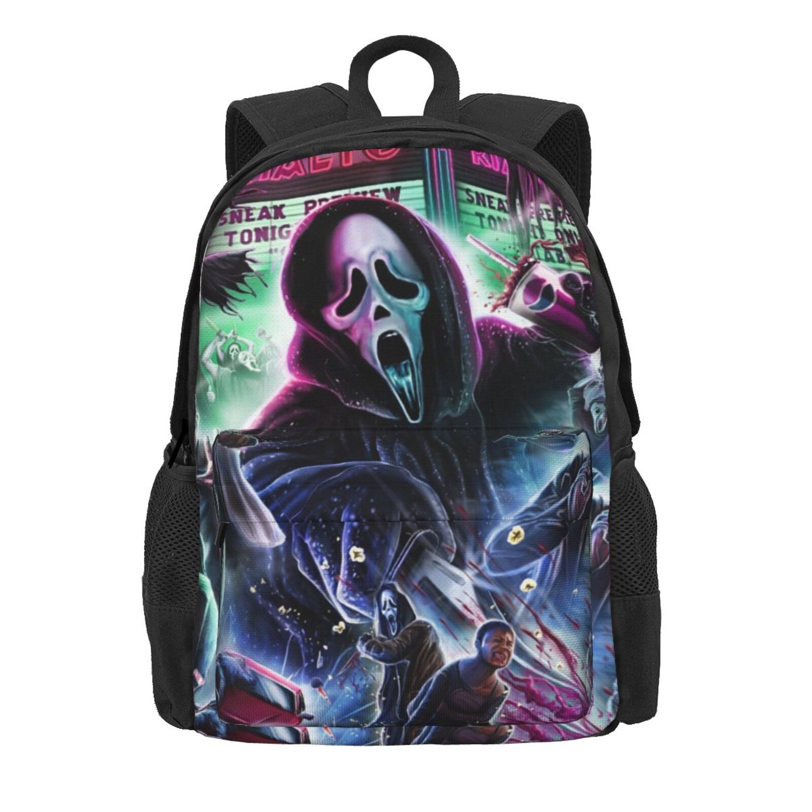 Scream 2 Ghostface Killer Backpack Lightweight Daypack Large Capacity ...