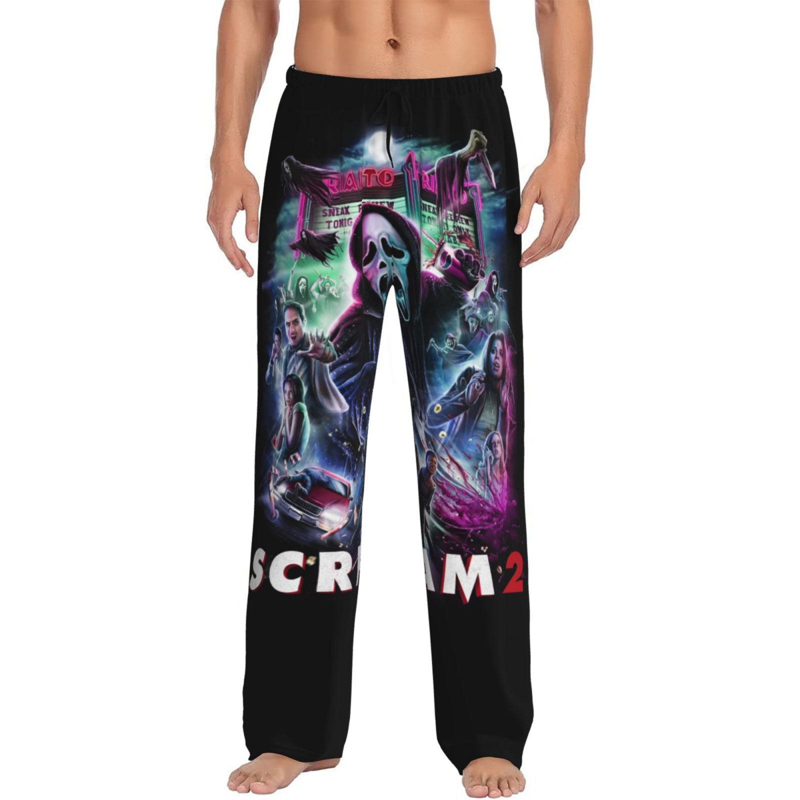 Scream 2 Ghostface Killer Men's Pajama Pants Lounge Fashion Cozy Daily ...