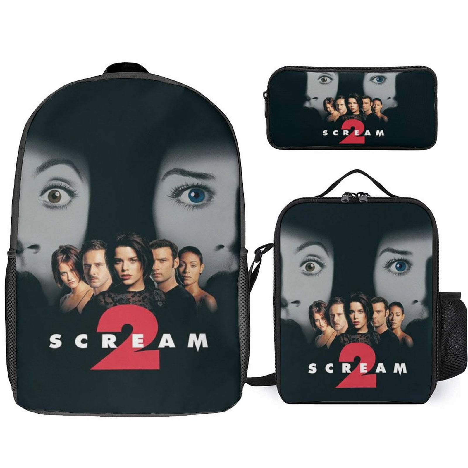 Scream 2 Movie Backpack With Lunch Bag Pencil Case Set Schoolbag ...
