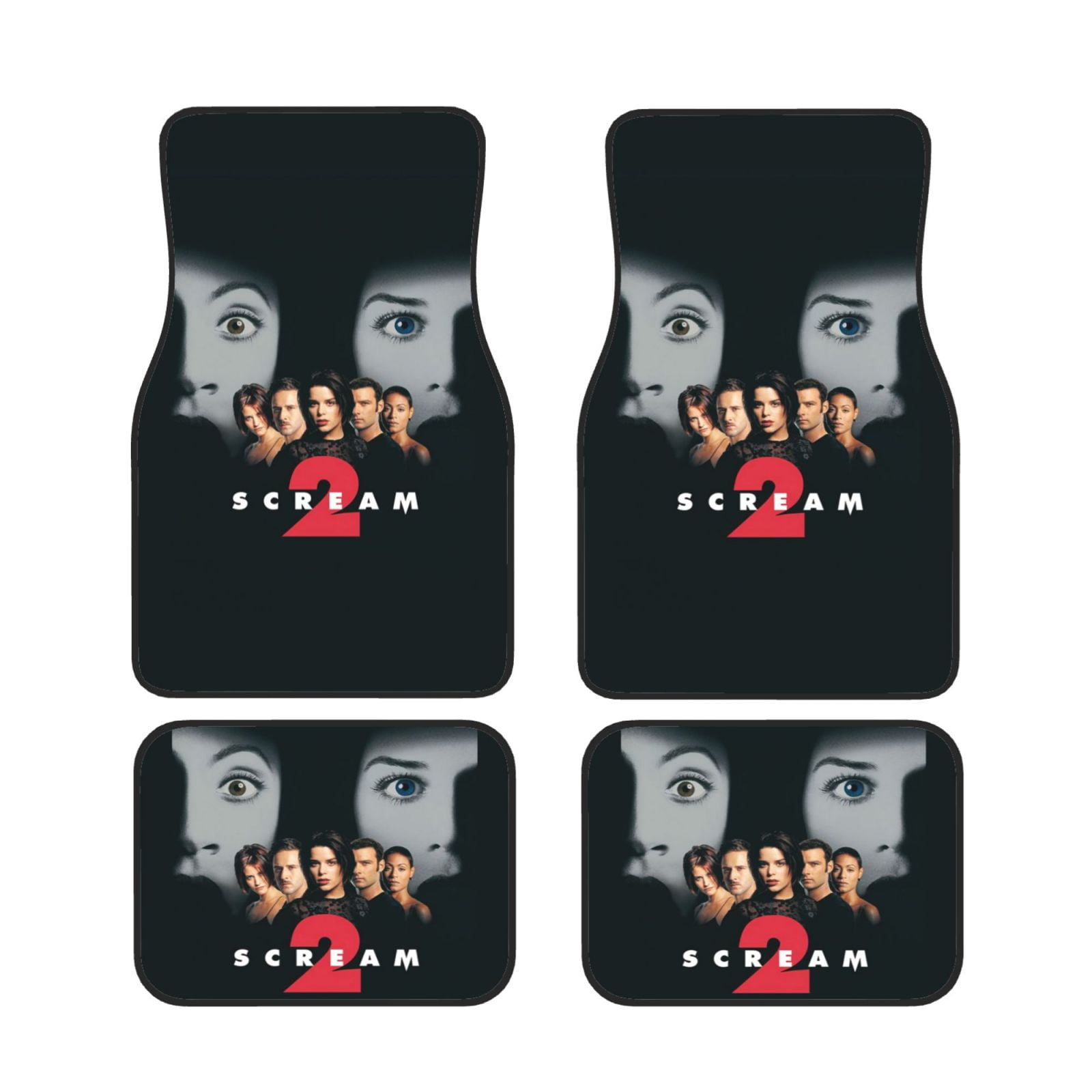 Scream 2 Movie Car Floor Mat Set 4-Piece Front/Rear Auto Foot Mats ...