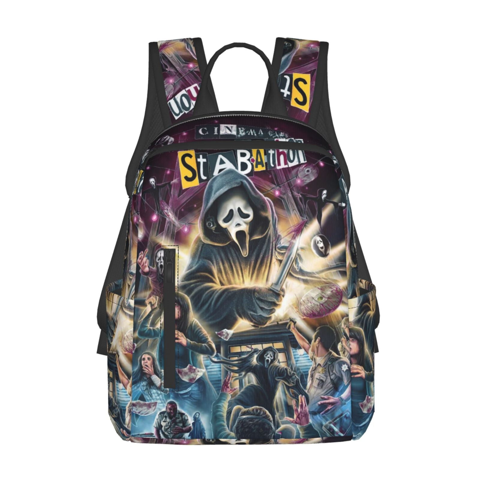 Scream 4 Ghostface Killer Backpack Lightweight Shoulders Daypack School ...