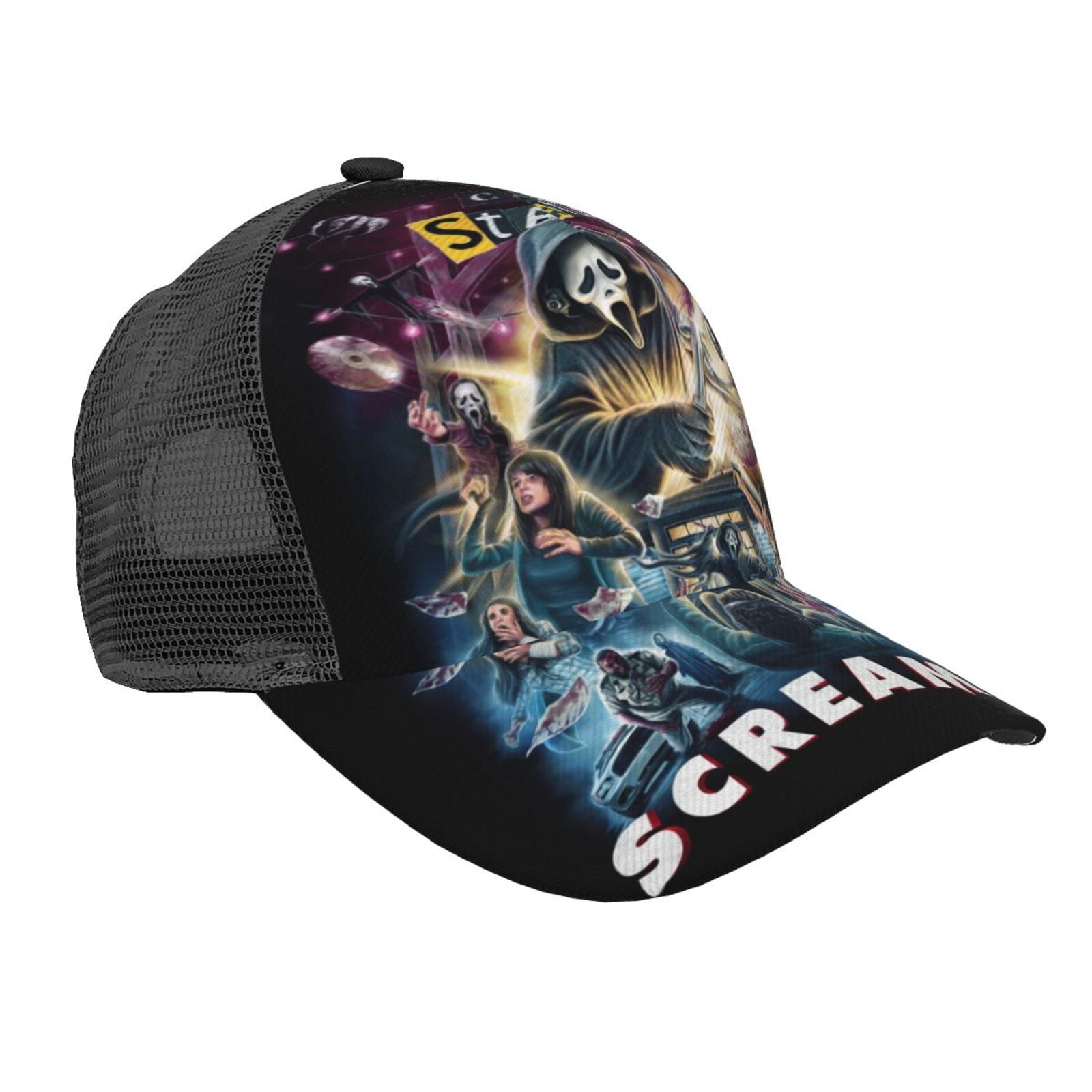 Scream 4 Ghostface Killer Baseball Cap Unisex Mesh Cap Dad Hat Casual ...