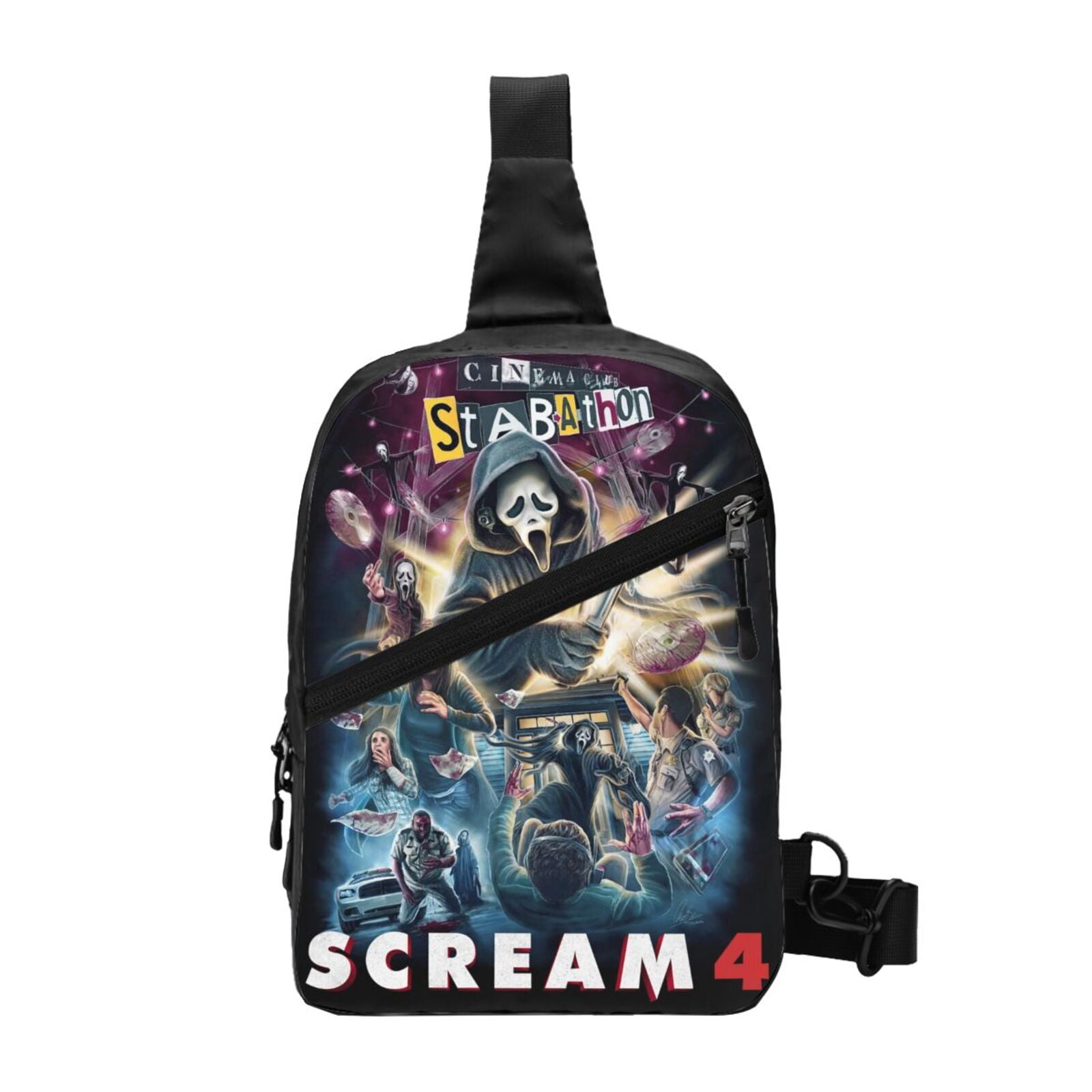 Scream 4 Ghostface Killer Chest Bag Crossbody Folding Adjustable Casual ...