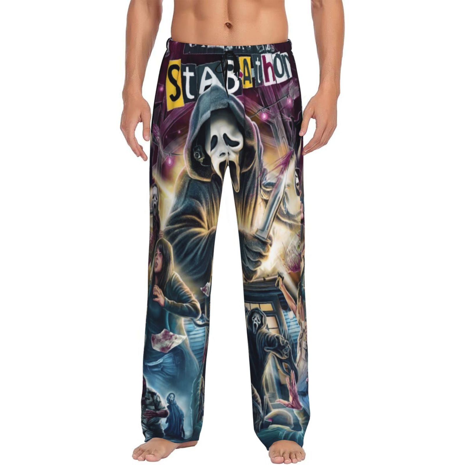 Scream 4 Ghostface Killer Men's Pajama Pants Lounge Fashion Cozy Daily ...