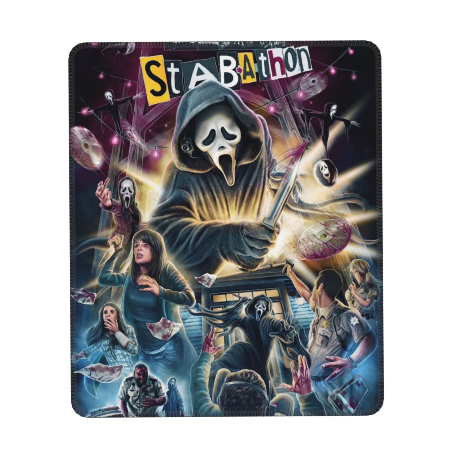 Scream 4 Ghostface Killer Mouse Pad Non-Slip Rubber Base Mousepad ...
