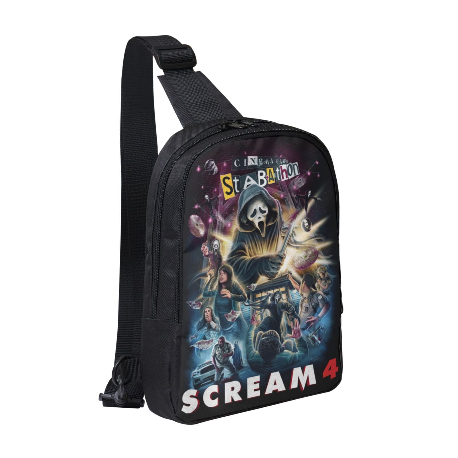 Scream 4 Killer Ghostface Movie Chest Bag Diagonally Crossbody Sling ...