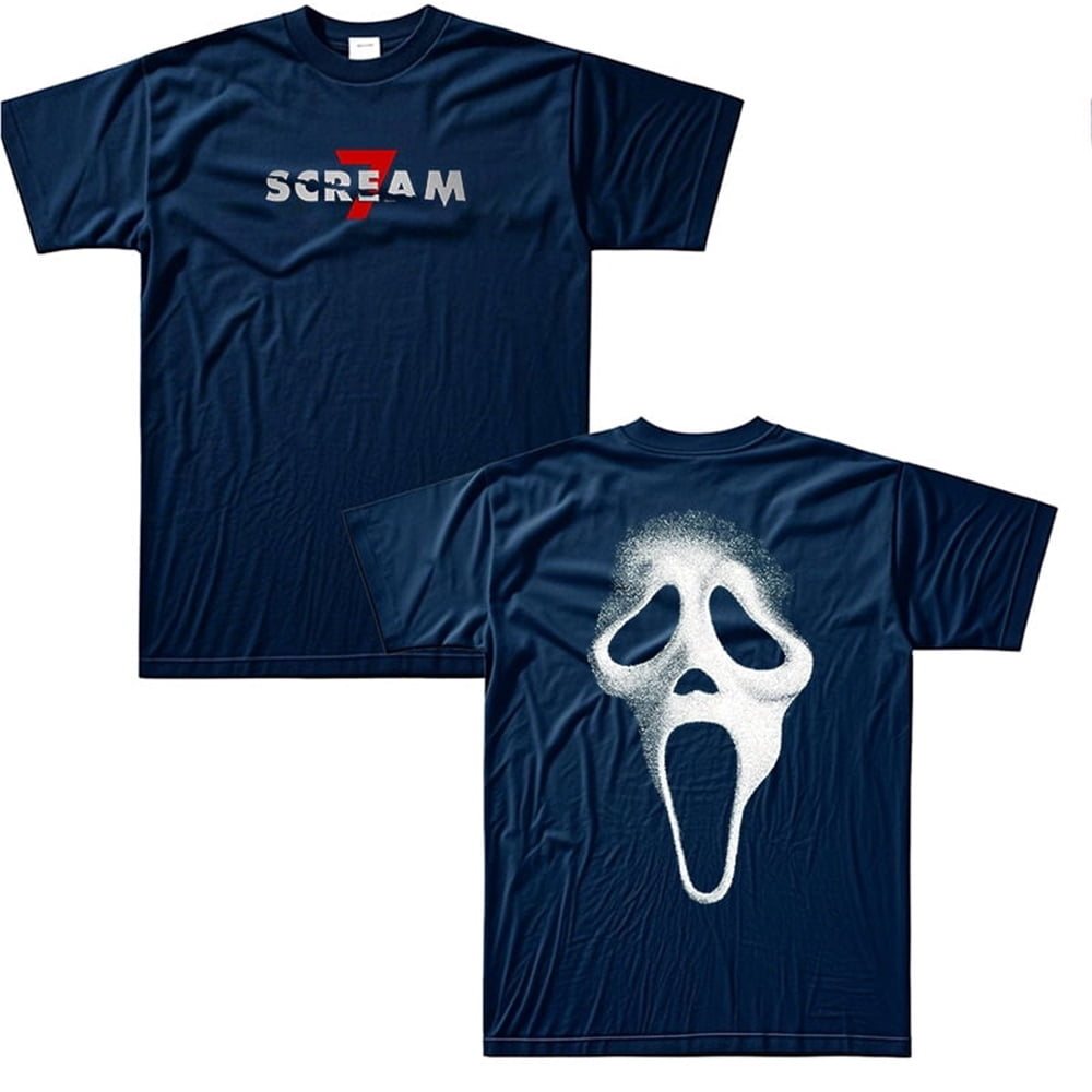 Scream 7 Ghostface Merch Hot Movie Summer Unisex Short-sleeved T-shirt ...