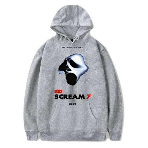 Scream 7 Inspired Graphic Merch Hoodie – Unisex Long Sleeve Pullover ...