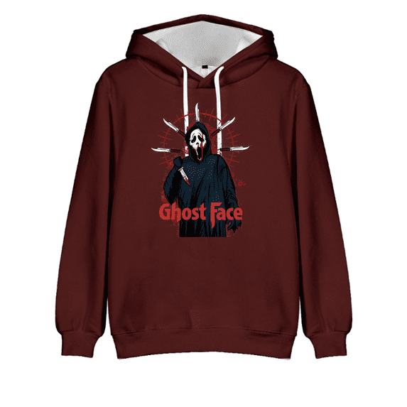 Scream 7 Merch Ghostface Movie Bagless Hoodie Halloween Sweatshirt ...