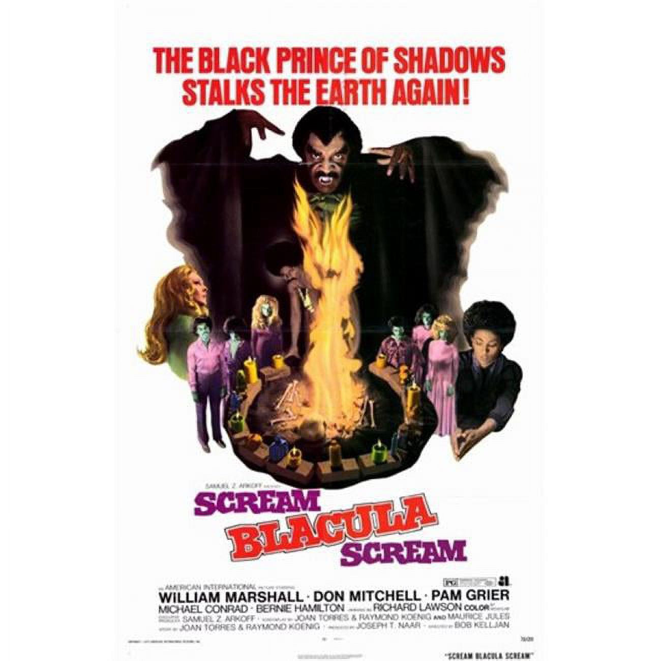 Scream Blacula Scream Movie Poster - 11 x 17 in. - Walmart.com