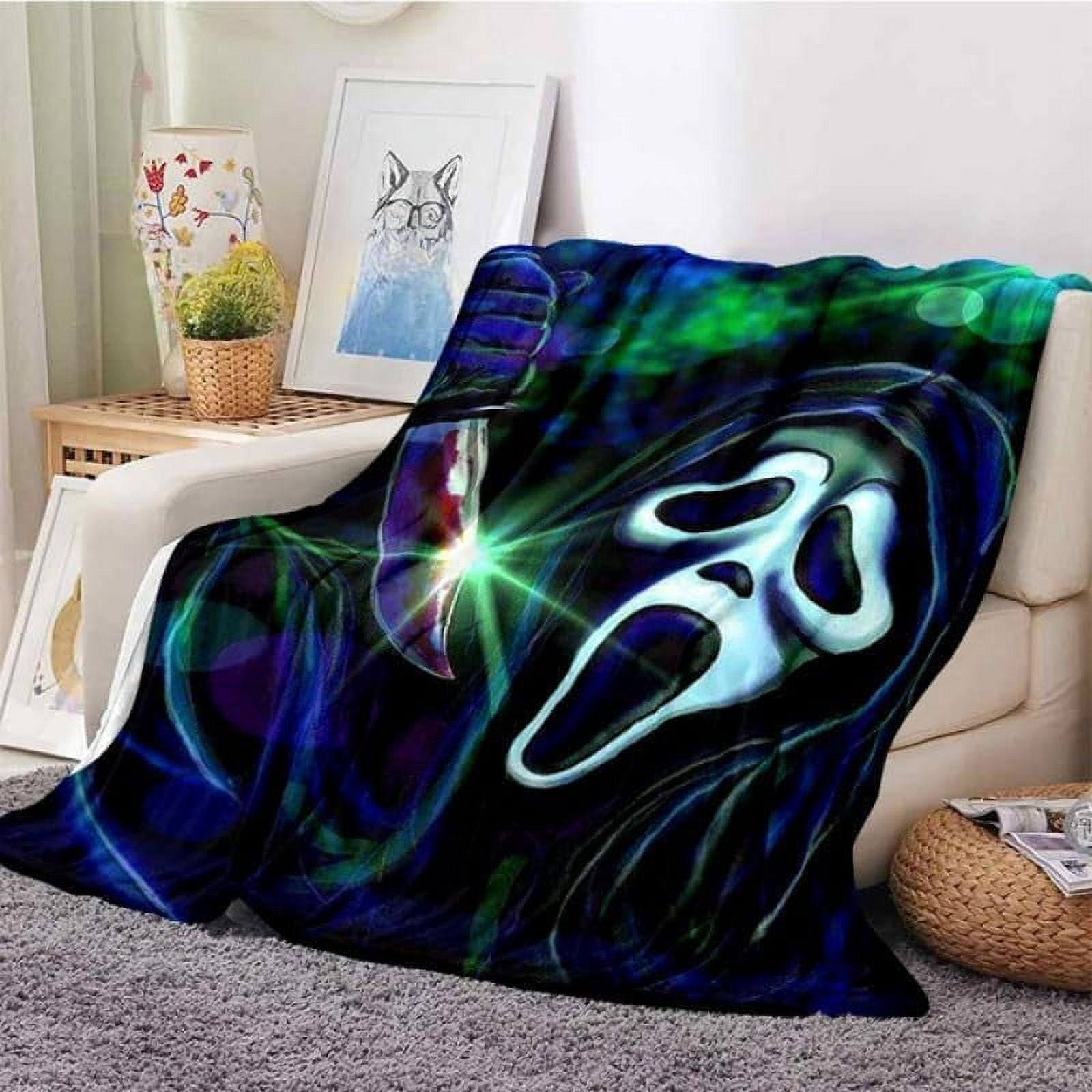 Scream Blanket Ghost Face Horror Movie Blanket Lightweight Thermal ...