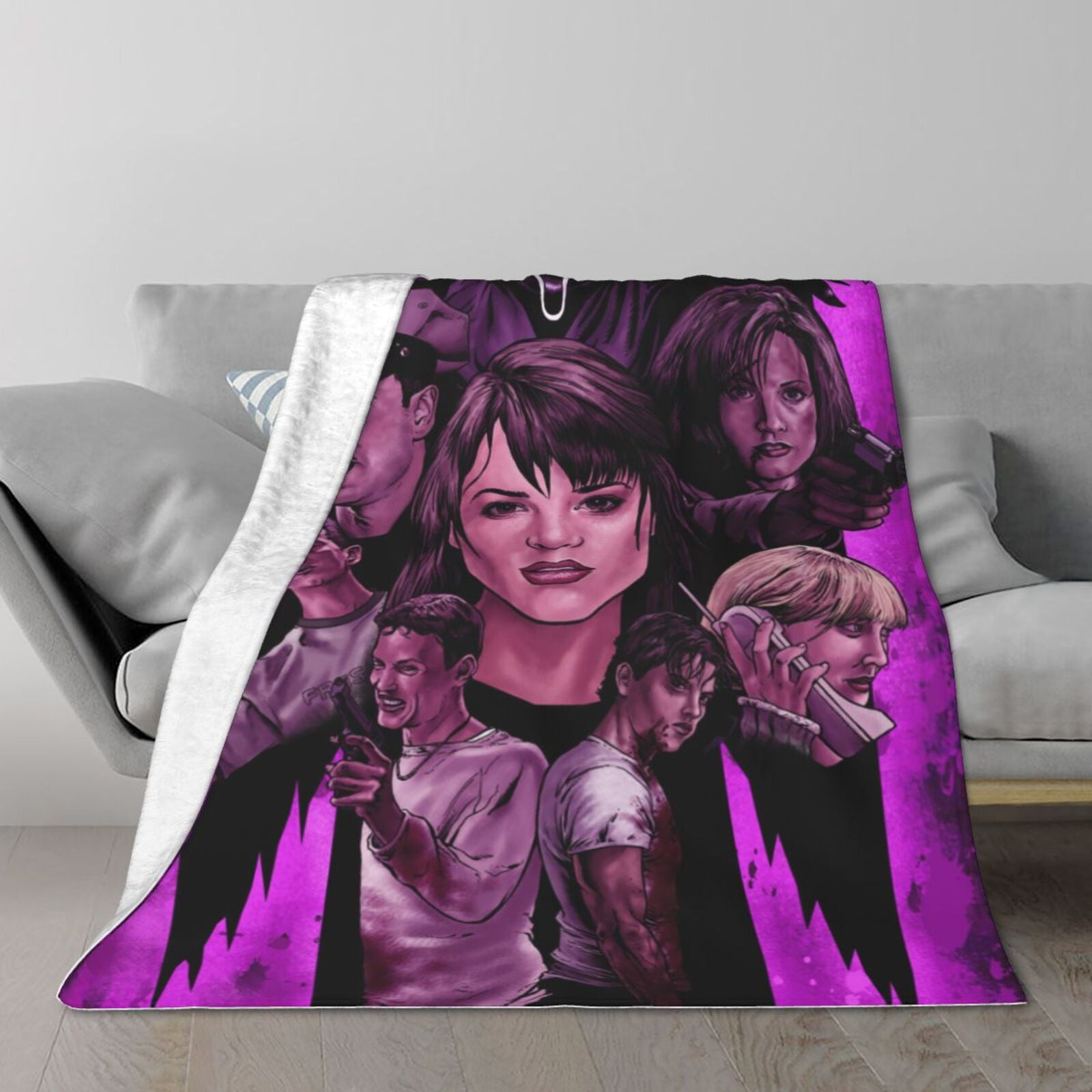 Scream Film Horror Air Conditioning Blanket Lightweight Soft Cozy Fuzzy ...