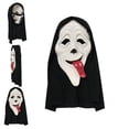 Scream, Ghost Face Mask, 12"x17" Mask Accessory, Scary Scream Masks ...