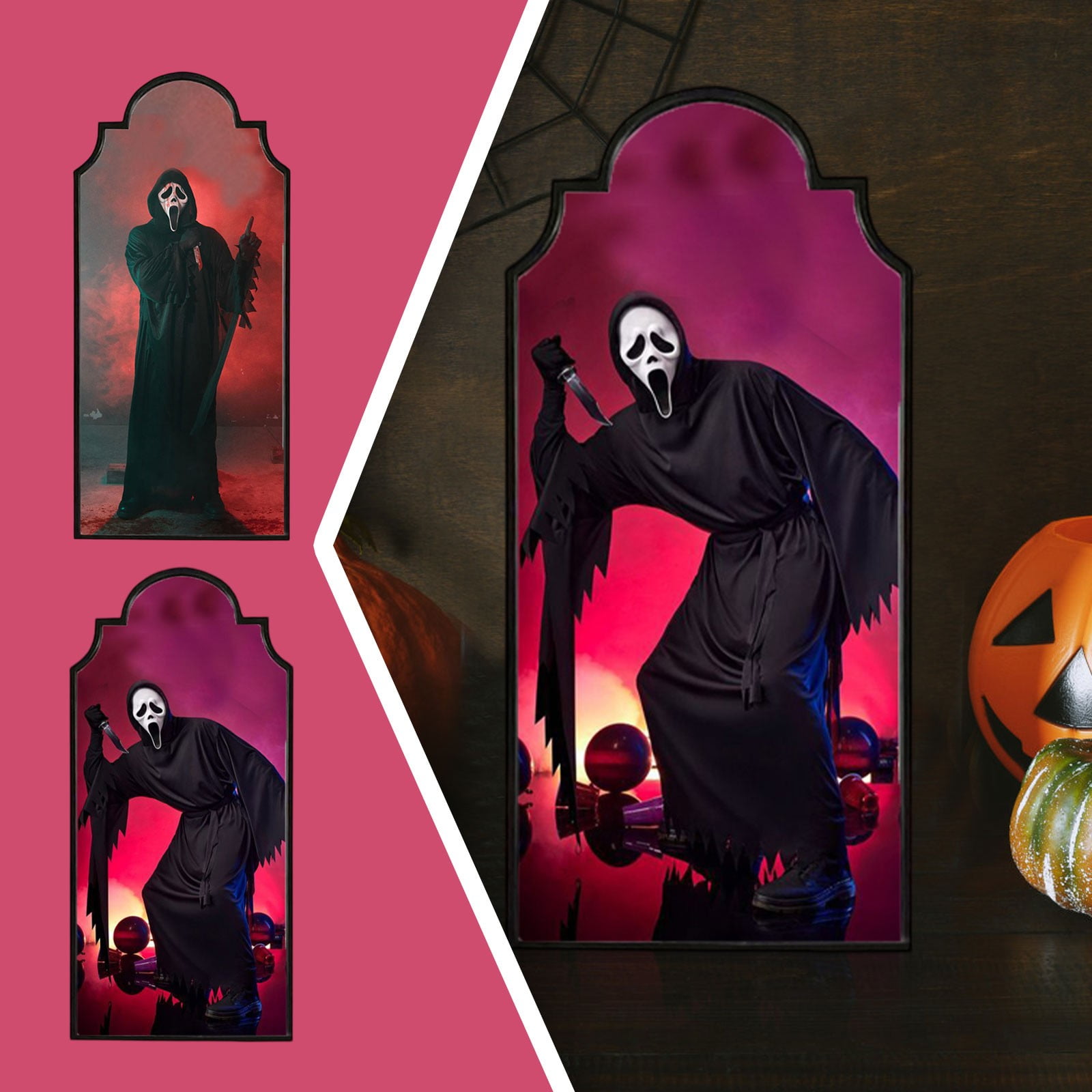 Scream Ghost Halloween Decorations Halloween Scream Ghost Mirror ...