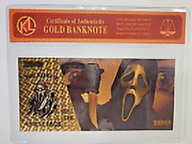 Scream "Ghostface" 24k Gold Foil Collectible Banknote - Walmart.com