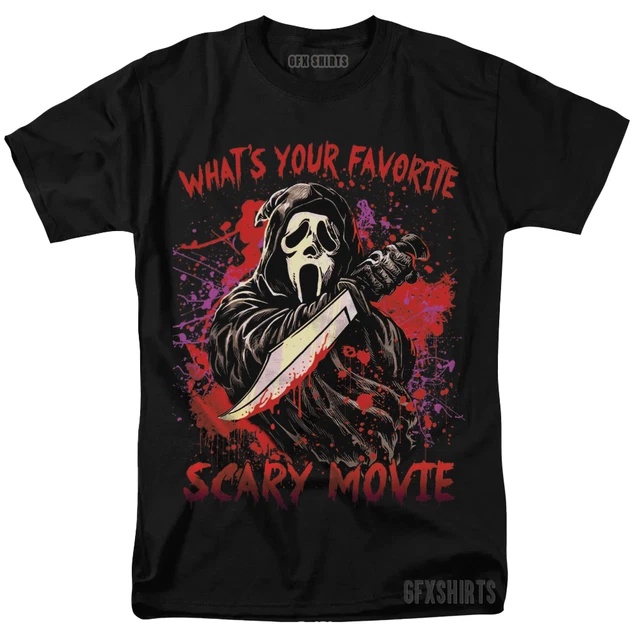 Scream Ghostface 90s Holloween Horror Movie vtg Graphic design T-Shirt ...