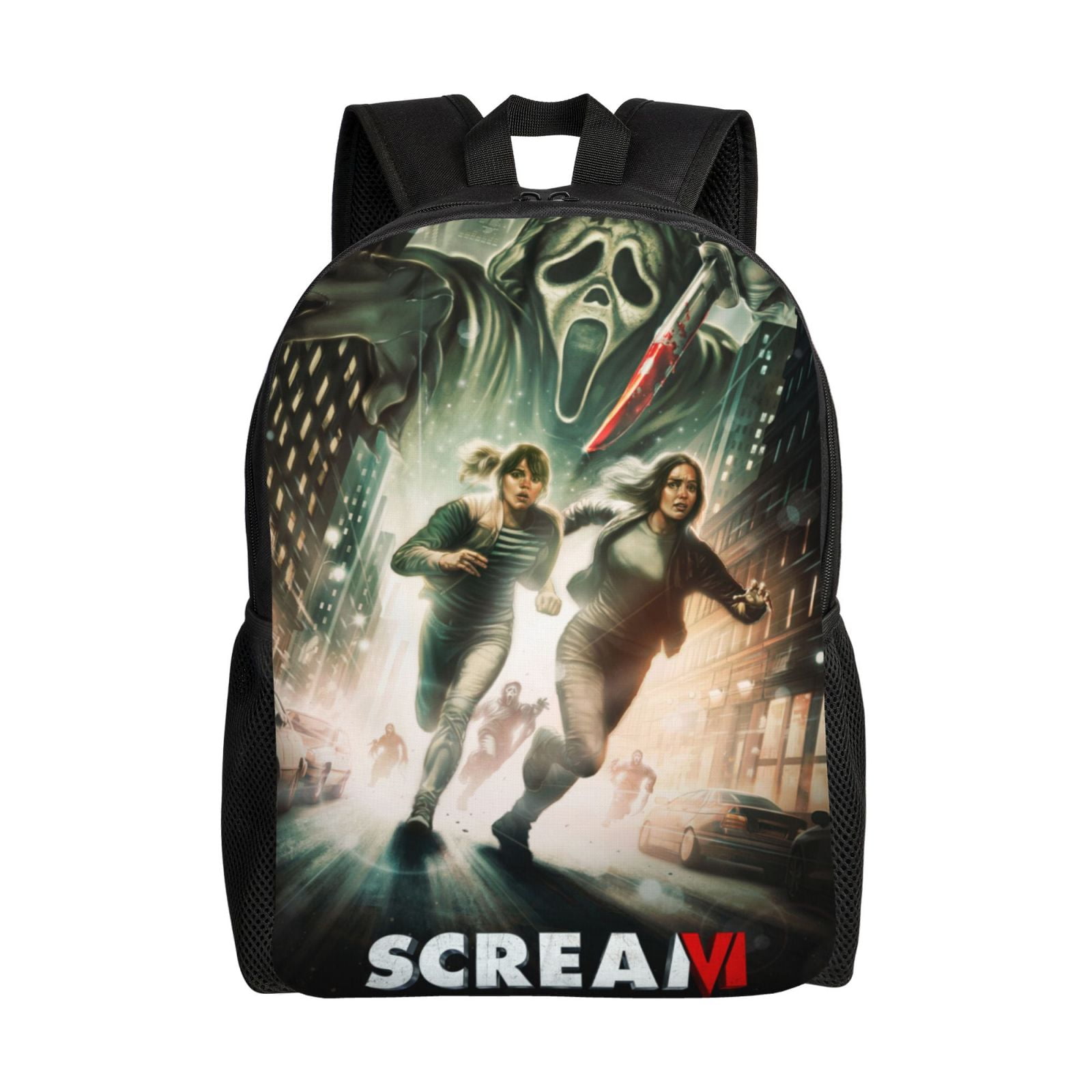 Scream Ghostface Backpack Casual Adjustable Bookbag School Bag Unisex ...