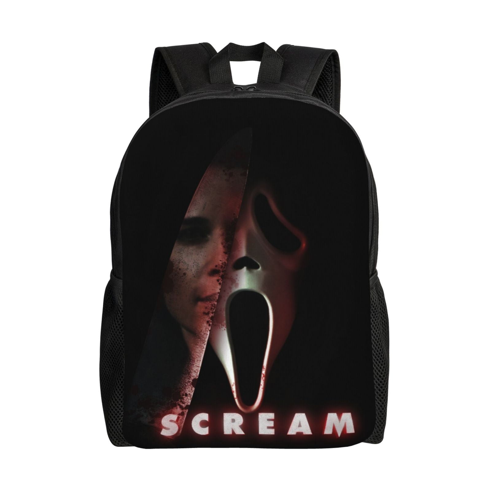 Scream Ghostface Backpack Casual Adjustable Bookbag School Bag Unisex ...