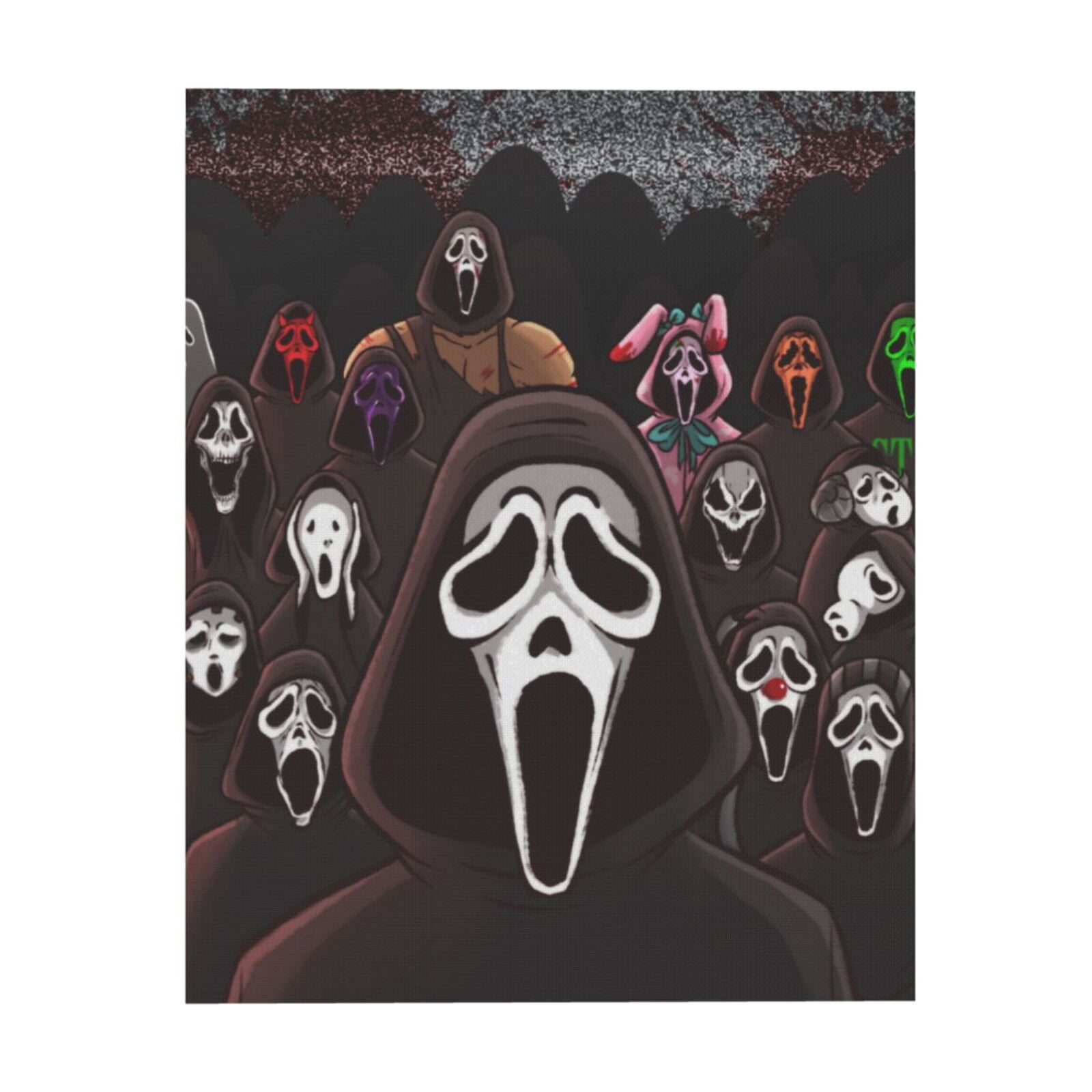 Scream Ghostface Canvas Decorative Poster Art Picture Painting Unframe ...