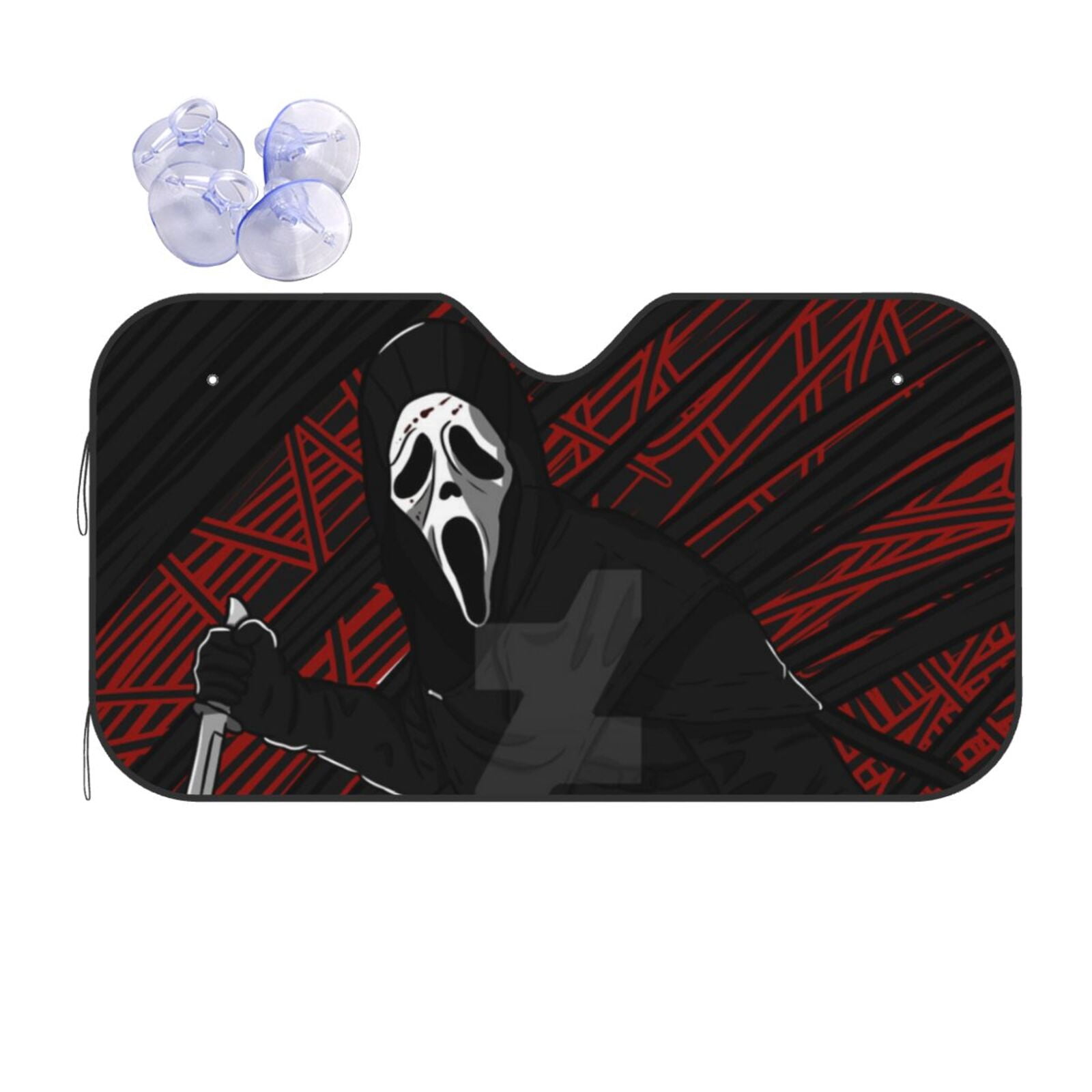 Scream Ghostface Car Sunshade Accessories Automotive Front Window Visor ...