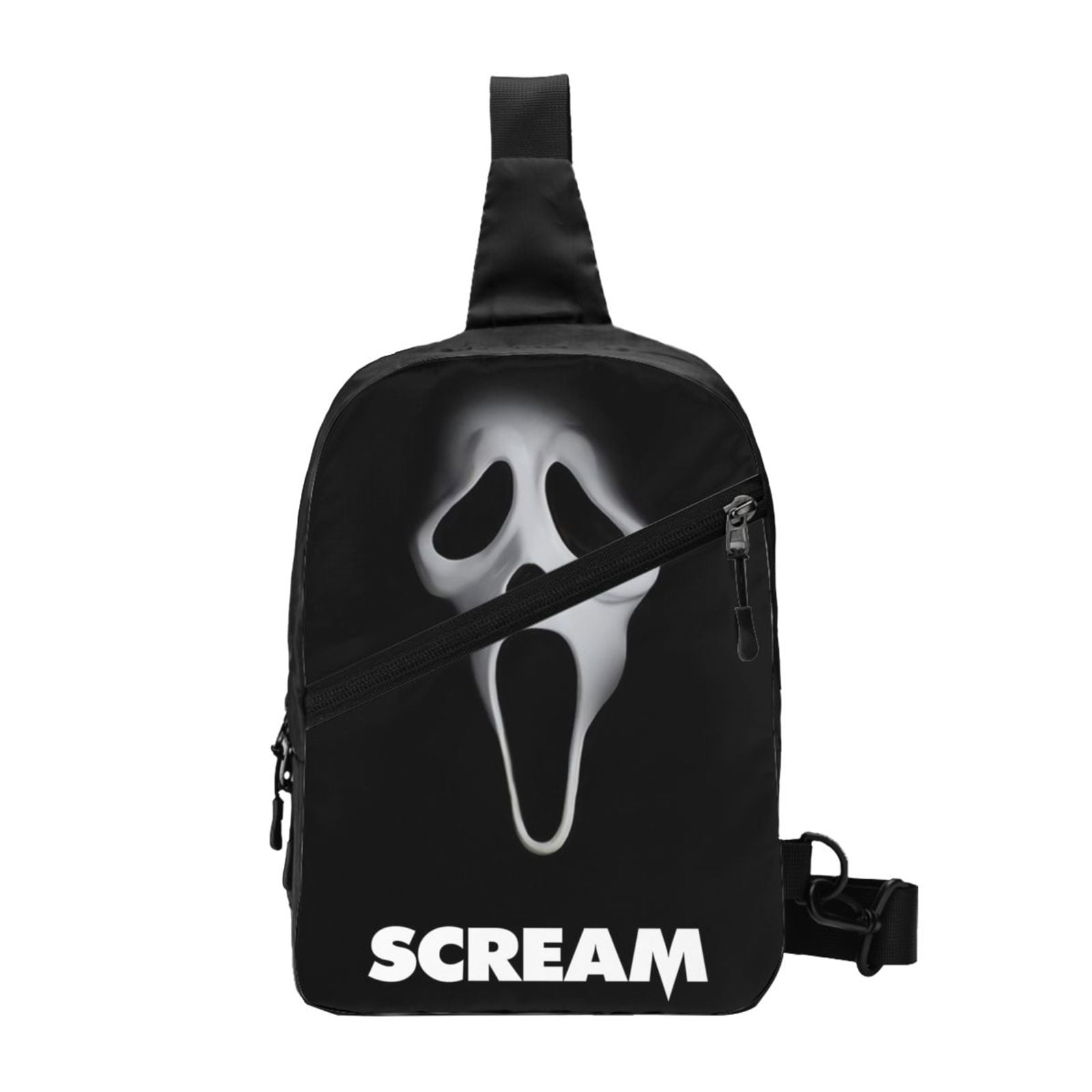 Scream Ghostface Chest Bag Crossbody Folding Adjustable Casual Sport ...