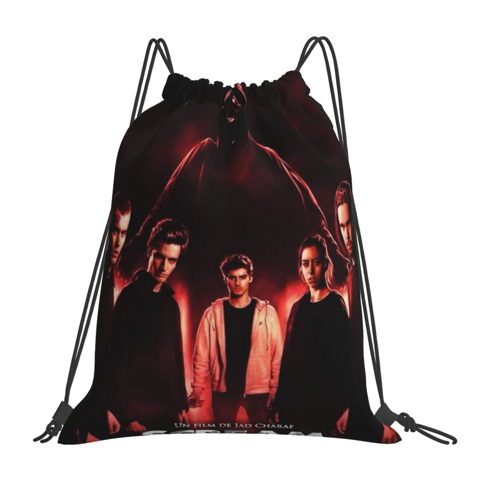 Scream Ghostface Drawstring Backpack Gym Bags Sport String Bag Outdoor ...