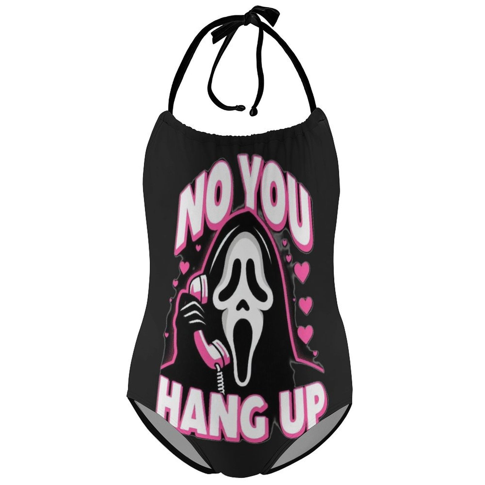 Scream Ghostface Girls One Piece Swimsuit Quick Dry Swimwear Print ...