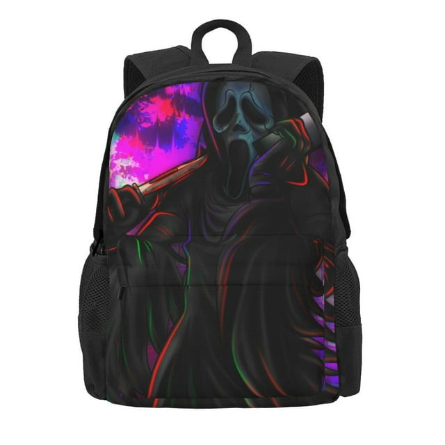 Scream Ghostface Horror Backpack Lightweight Daypack Large Capacity ...