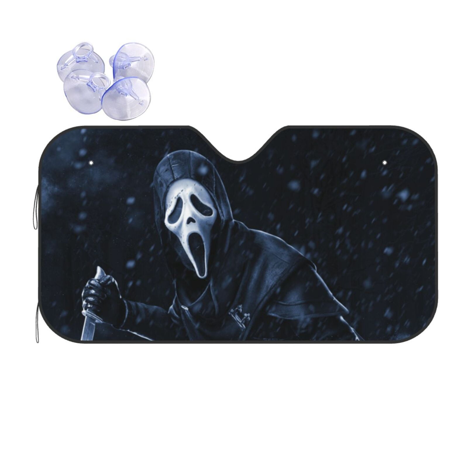Scream Ghostface Horror Car Sunshade Accessories Automotive Front ...