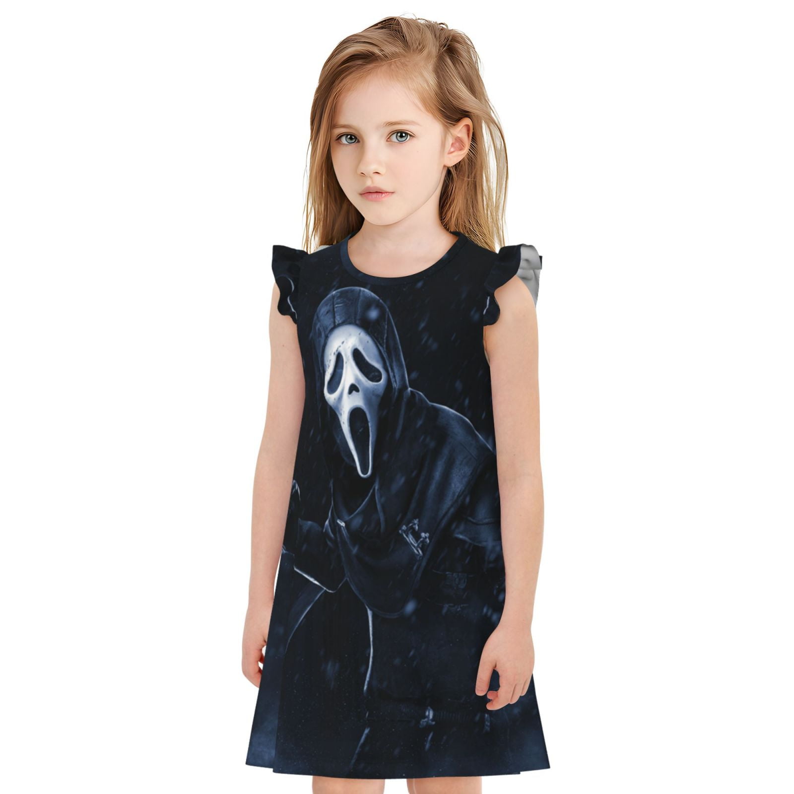 Scream Ghostface Horror Girl's Nightgowns Pajamas Dress Soft Children ...