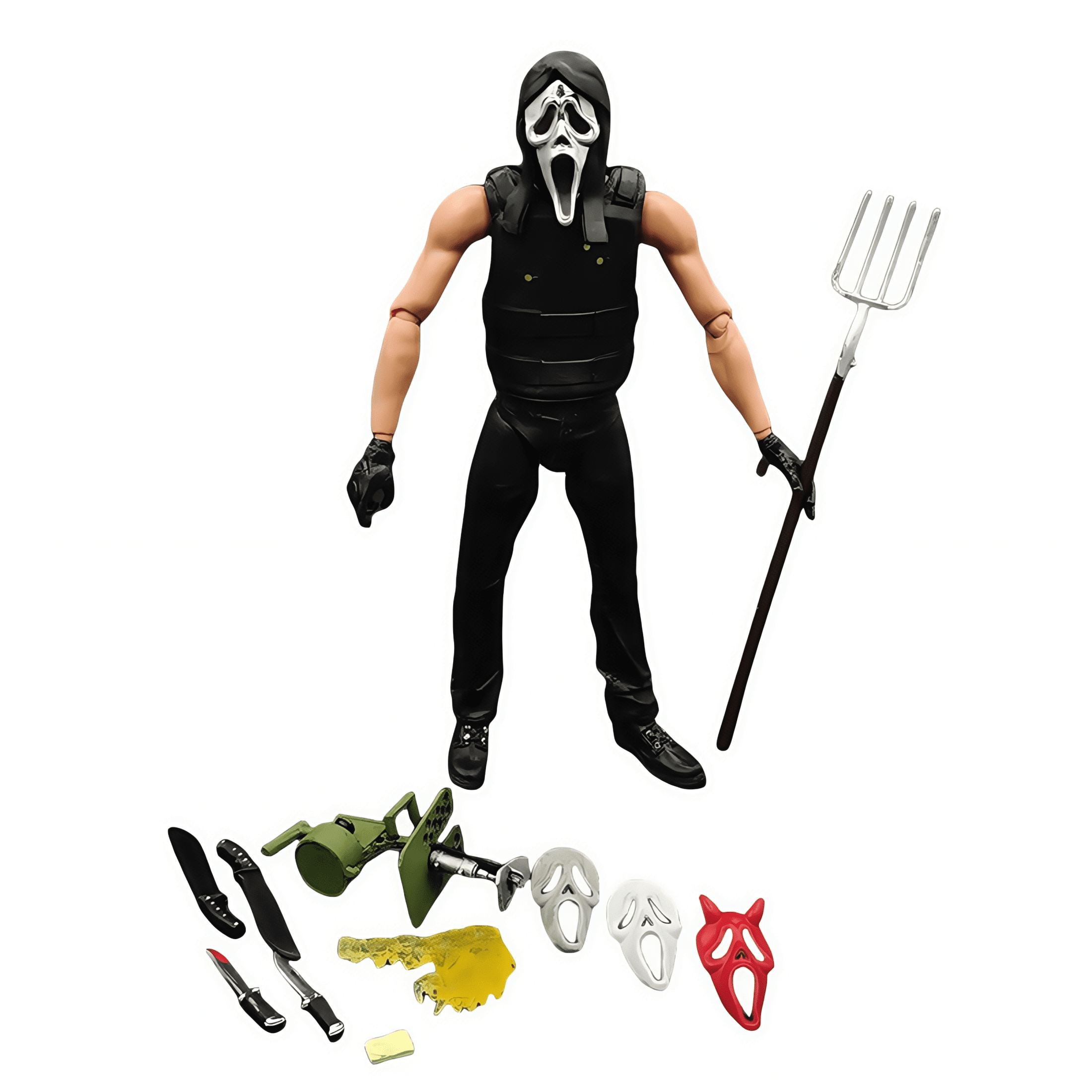 Scream Ghostface Killer 7" Action Figure – Movie-Accurate Poseable ...