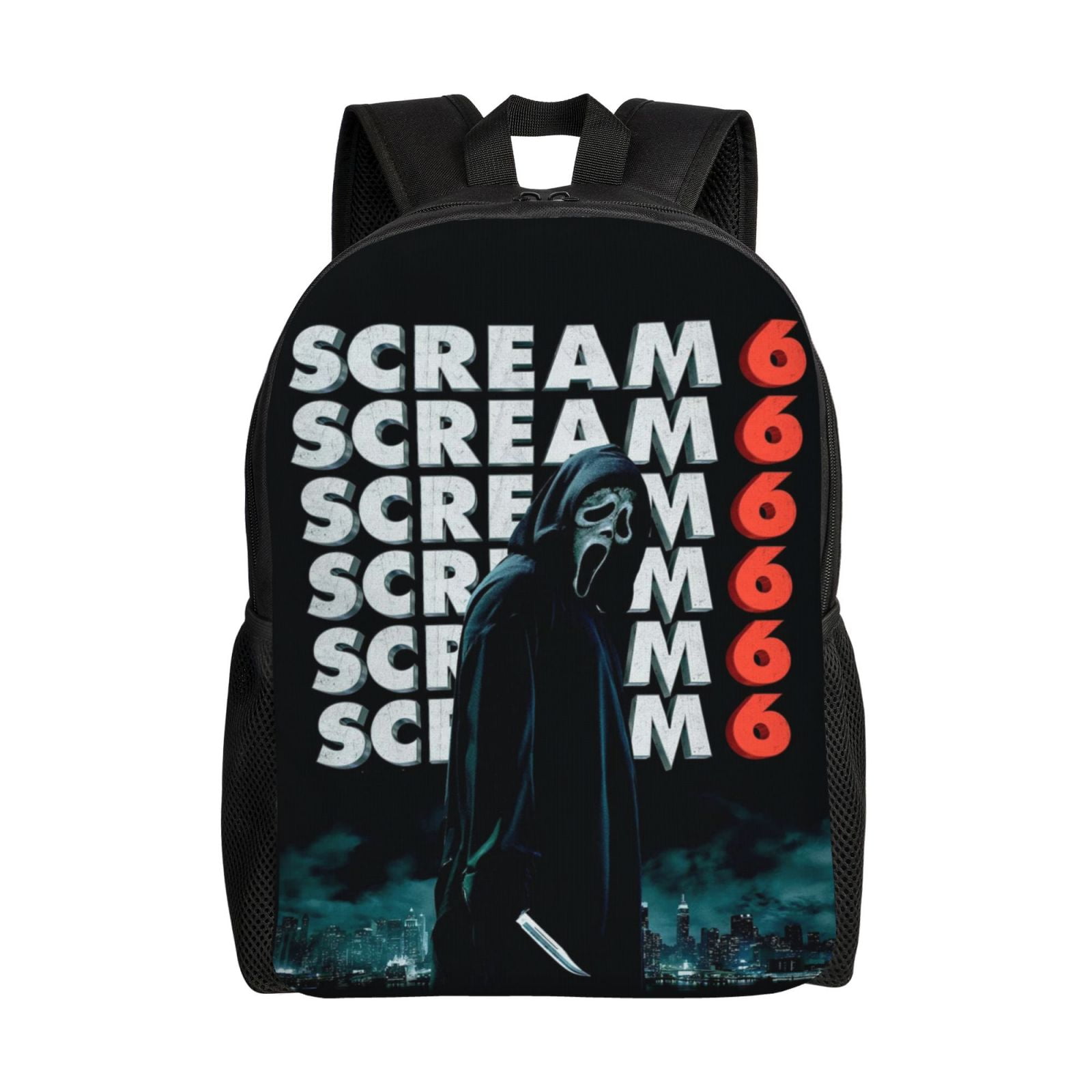 Scream Ghostface Killer Backpack Casual Adjustable Bookbag School Bag ...