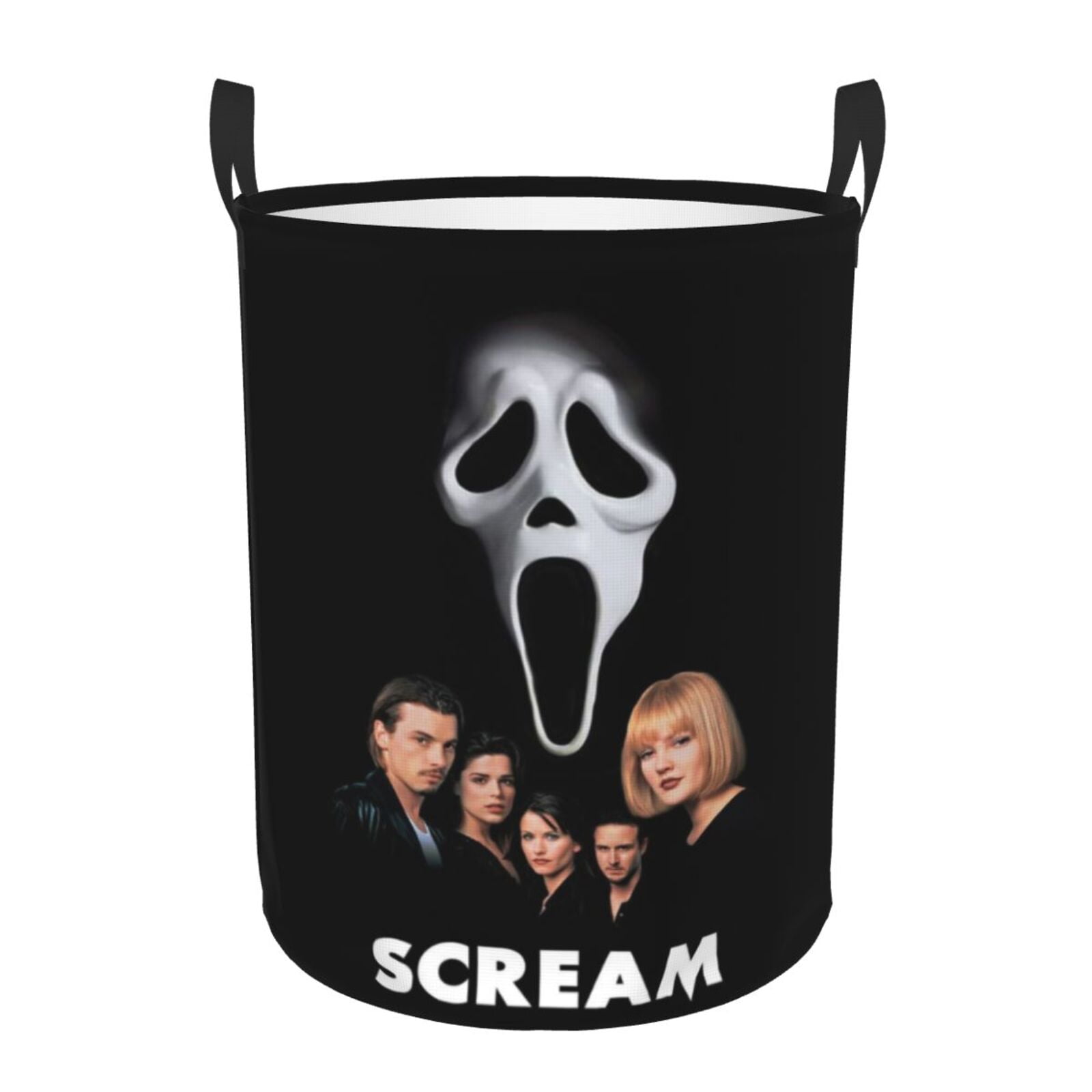 Scream Ghostface Killer Circular Laundry Hamper Large Storage Foldable ...