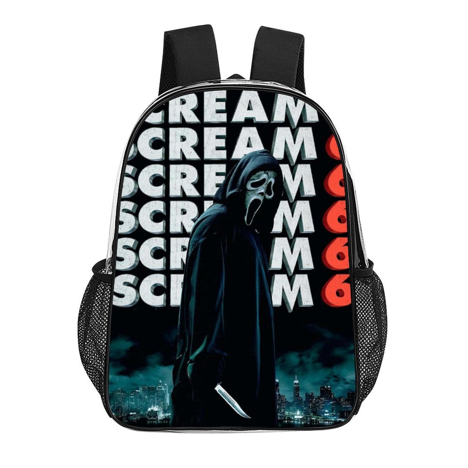 Scream Ghostface Killer Clear Backpack Transparent Bag Large Capacity ...