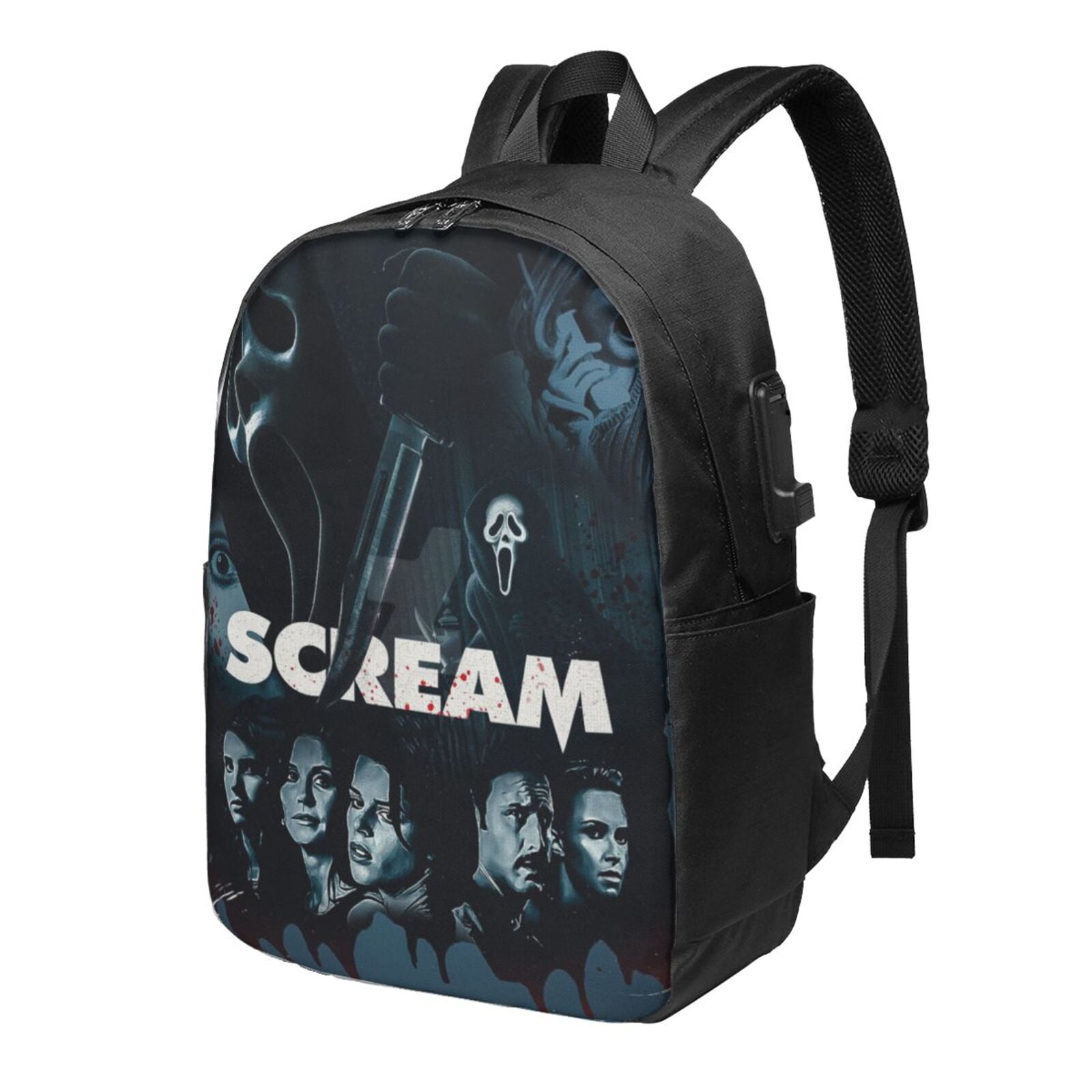 Scream Ghostface Killer Horror Backpack Lightweight Shoulders Daypack ...