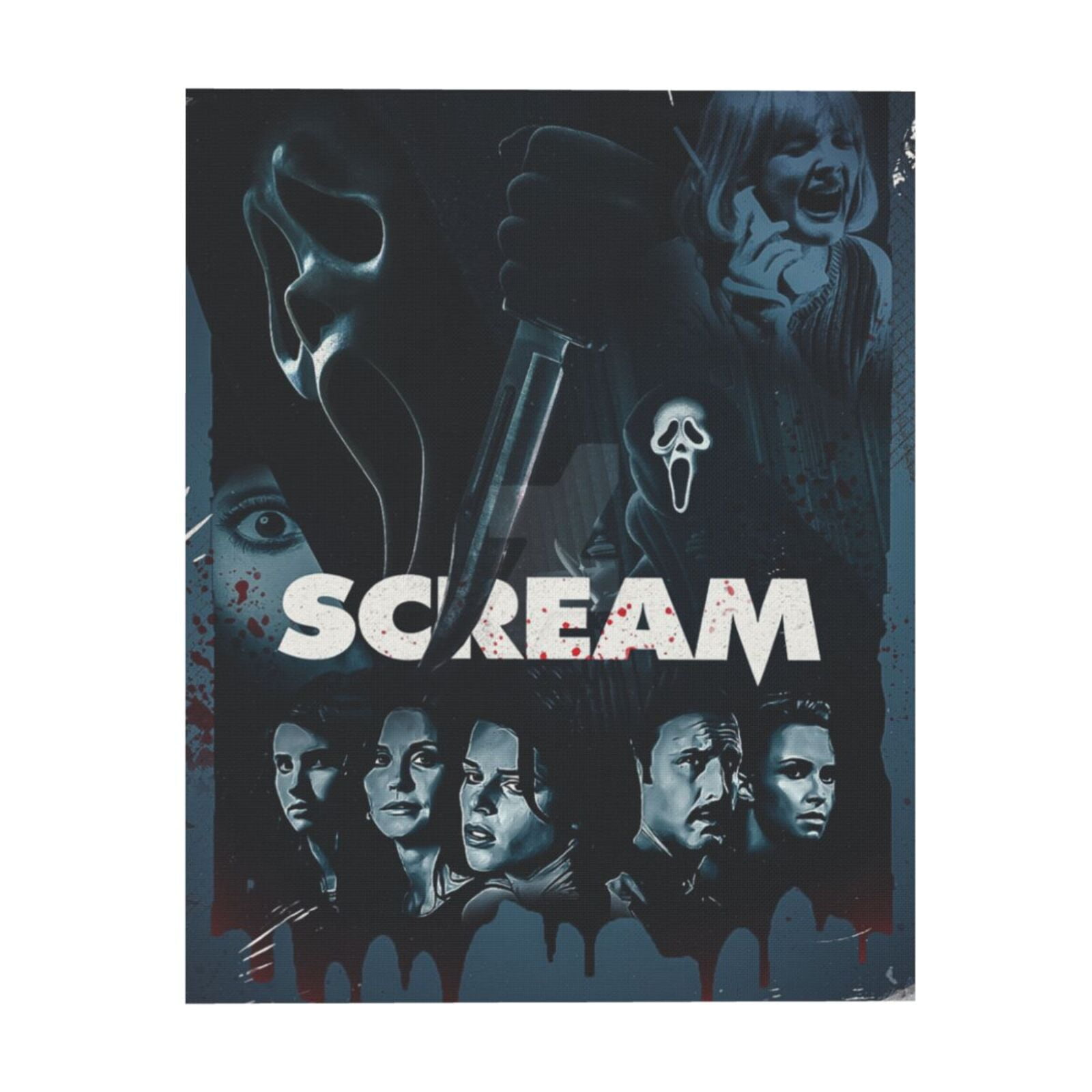 Scream Ghostface Killer Horror Canvas Decorative Poster Art Picture ...